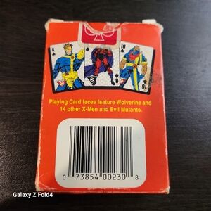 Marvel | Toys | 993 Marvel Xmen Playing Cards Wolverine Gambit Magneto ...
